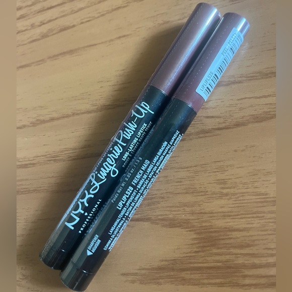 NYX | Makeup | 2 Pack Nyx Lingerie Push Up Lipsticks French Maid | Poshmark